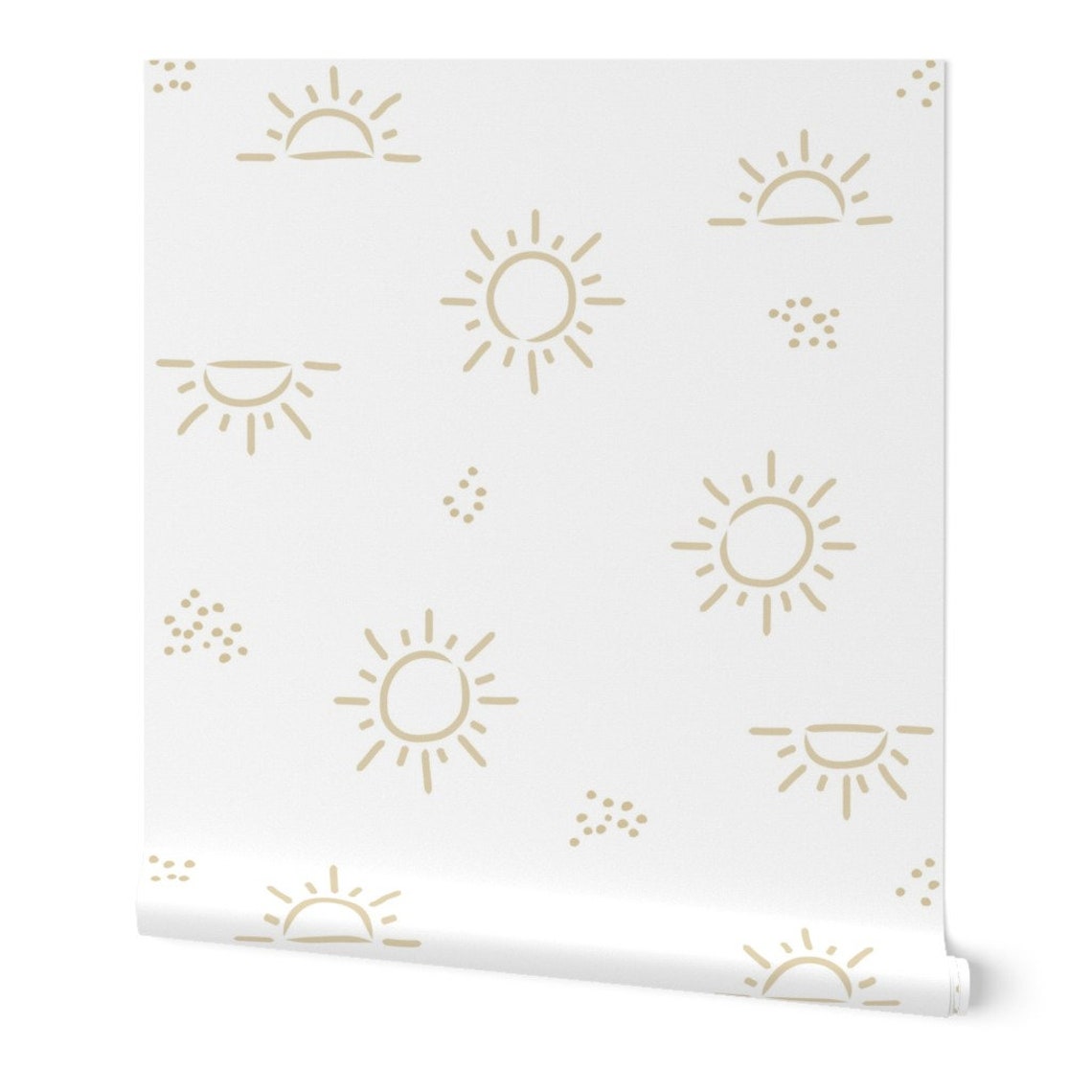 Suns Wallpaper, Feature Wall, Gender Neutral Wallpaper, Beige Wallpaper ...