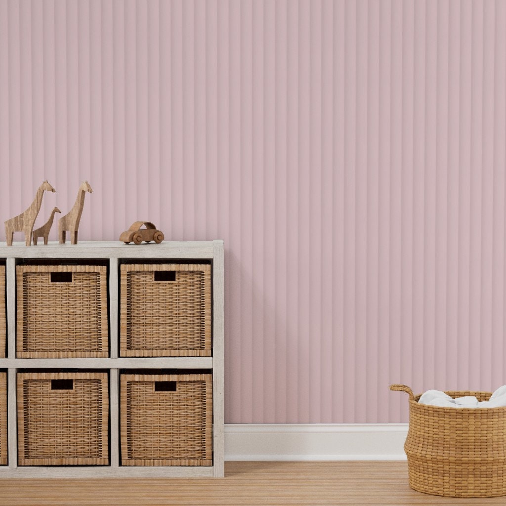 Curved Wall Panelling Wallpaper, Wall Panel Wallpaper, Pink Wallpaper ...