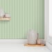 Curved Wall Panelling Wallpaper, Wall Panel Wallpaper, Green Wallpaper ...