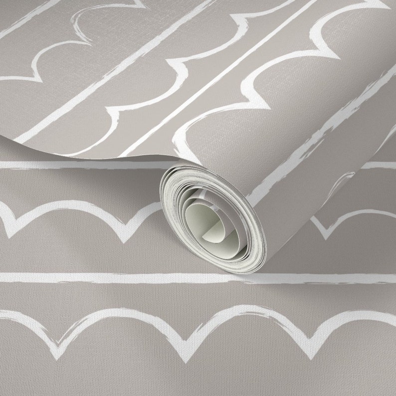 Minimal Wallpaper Taupe Wallpaper Feature Wall Simple - Etsy