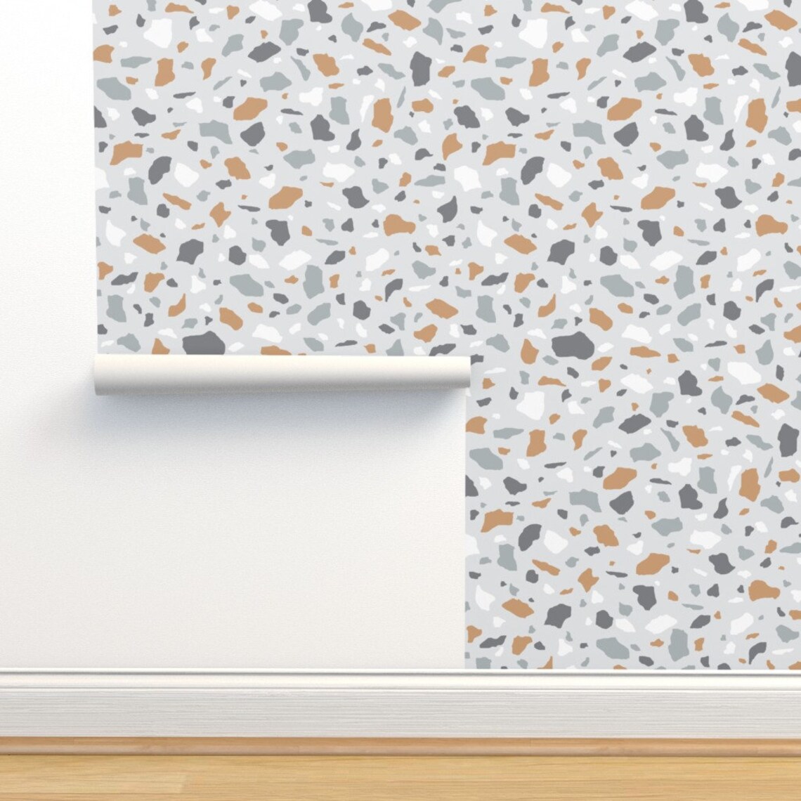 Terrazzo Wallpaper, Minimal Wallpaper, Feature Wall, Abstract Wallpaper ...