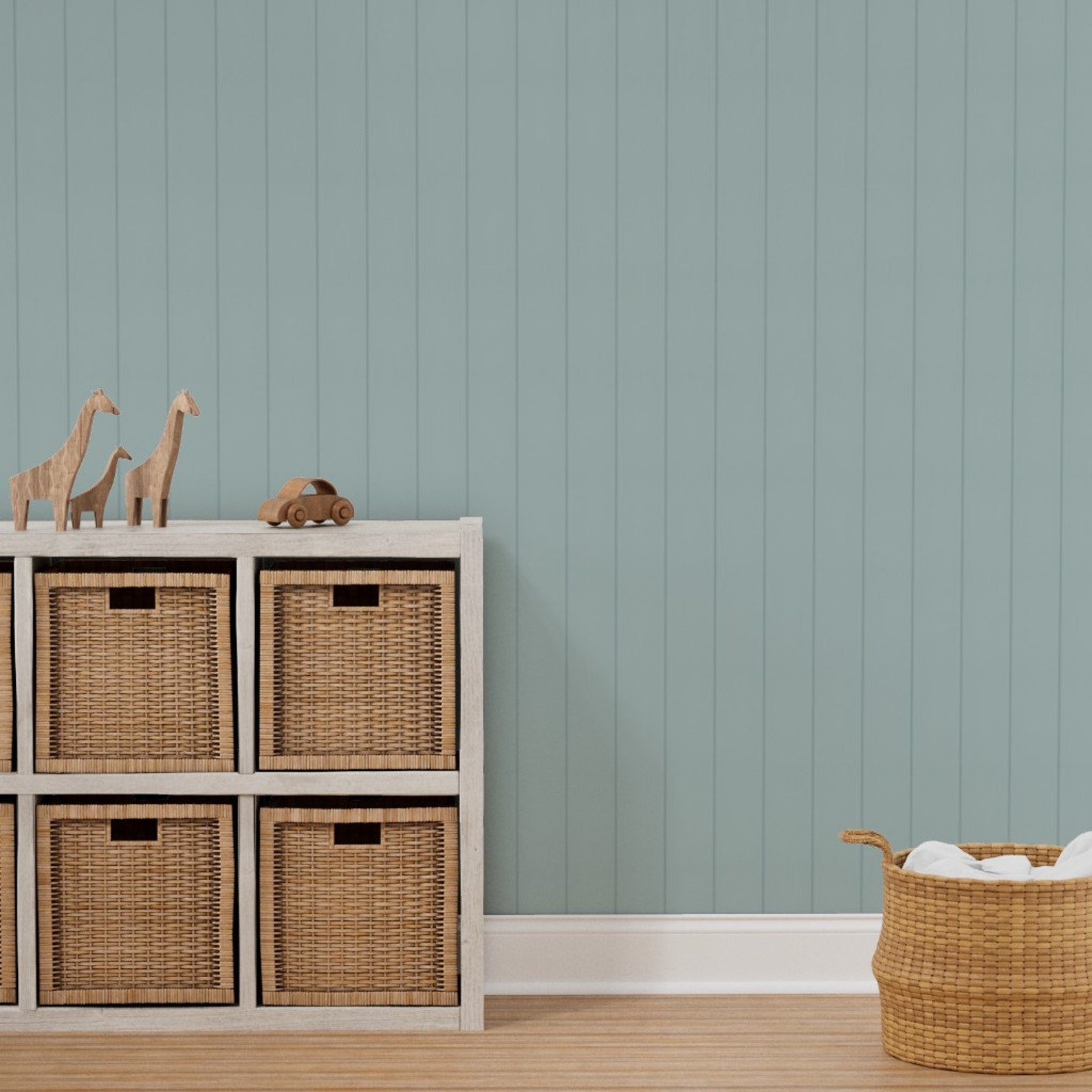 Vj Wall Panelling Wallpaper, Tongue and Groove Wallpaper, Aqua ...
