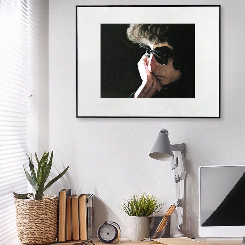 Original Bob Dylan Portrait Watercolor - Fine Art Giclée Print - Etsy