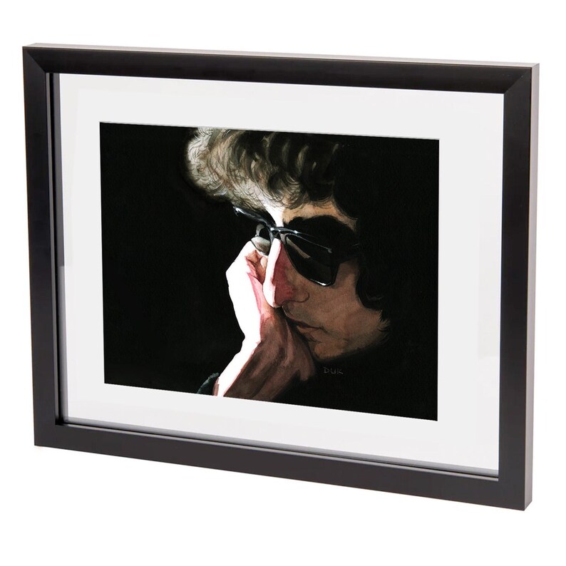 Original Bob Dylan Portrait Watercolor - Fine Art Giclée Print - Etsy