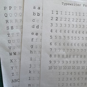 Typewriter Font Worksheet, Printable Handwriting Worksheet, Alphabet ...