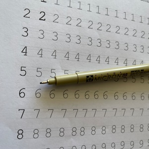 Typewriter Font Worksheet, Printable Handwriting Worksheet, Alphabet ...