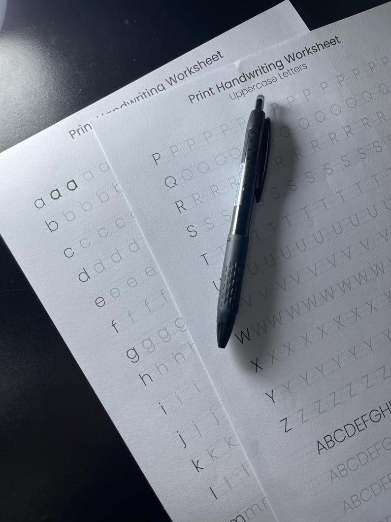 Print Handwriting Worksheet || Traceable || Printable - Etsy