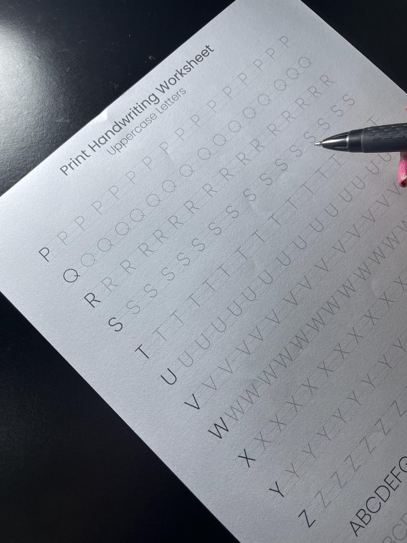 Print Handwriting Worksheet || Traceable || Printable - Etsy
