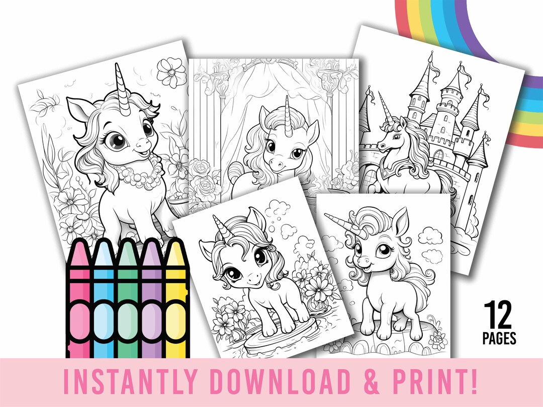 Unicorn Coloring Pages, Unicorn Printables, Summer Activities, Unicorn ...