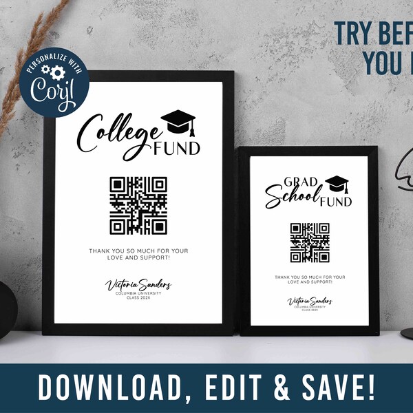 Graduation Invitation Qr Code - Etsy