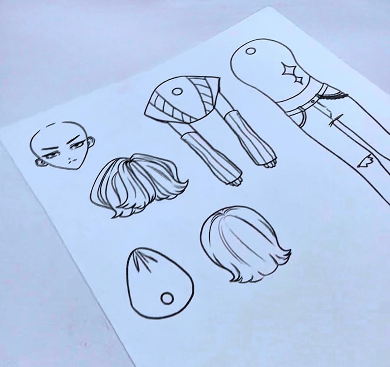 Saja Boys Templates DIY Popular Paper Doll - Etsy