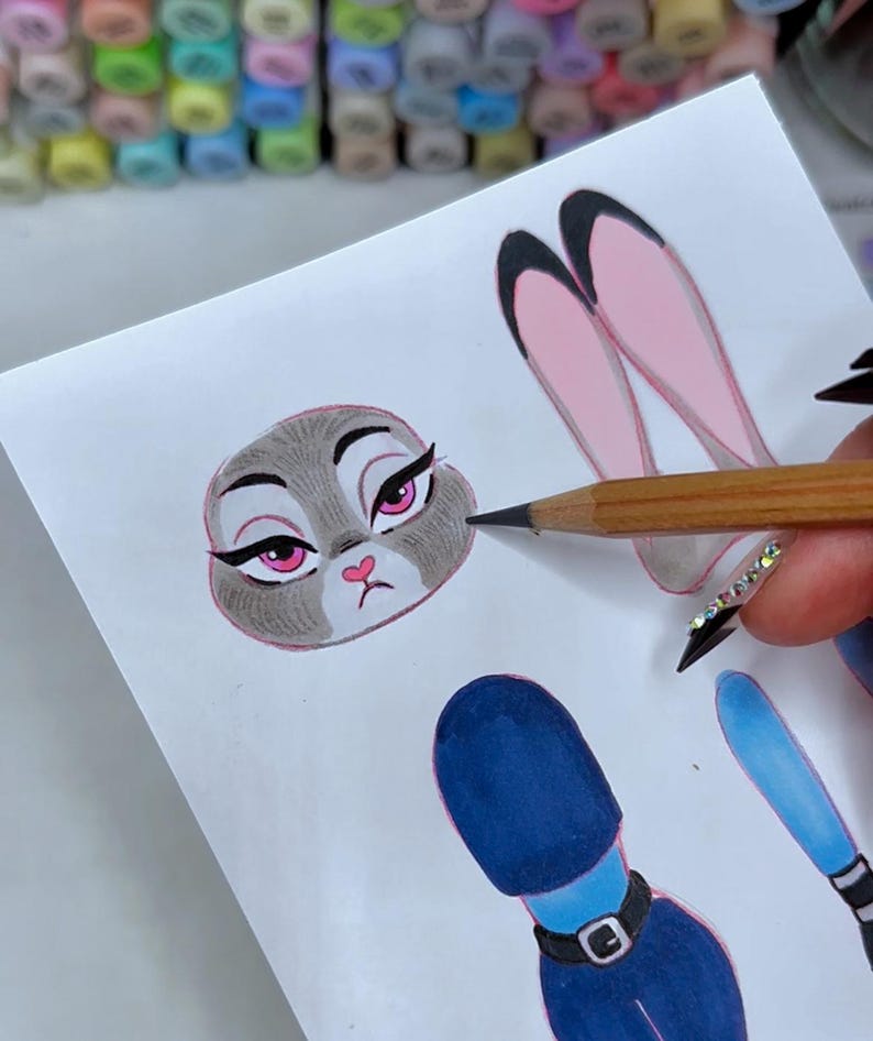 Judy Hopps 3D Paper Doll | Zootopia Fan Art, Anime Style Bunny Cop, DIY ...