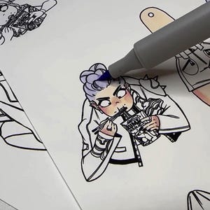 Huntrix Eating Ramen DIY Paper Doll PRINT TEMLATIONS - Etsy