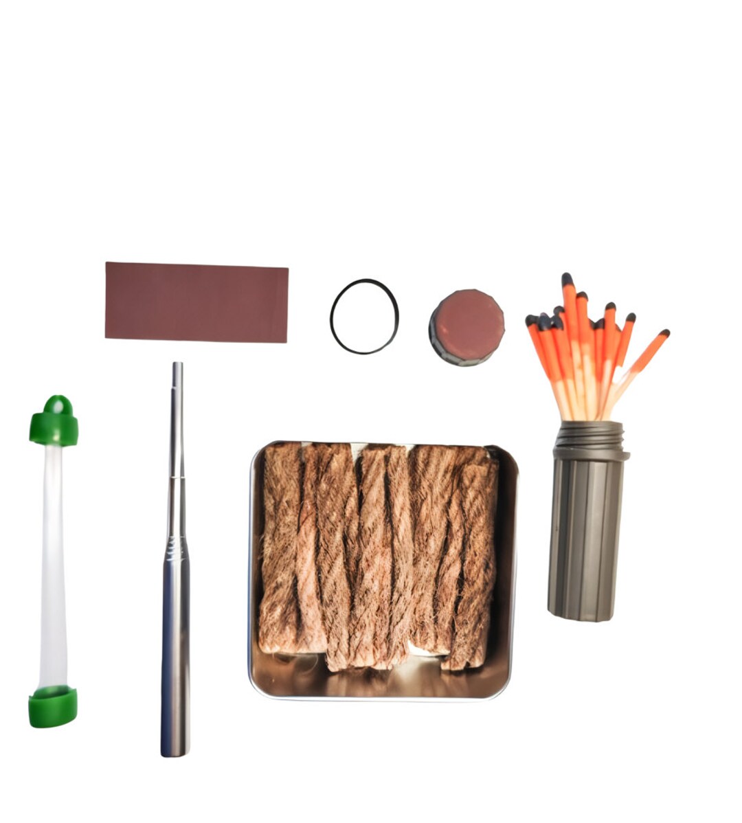 Emergency Fire Starter 30 Wax Ropes Waterproof Matches Fire Blower ...