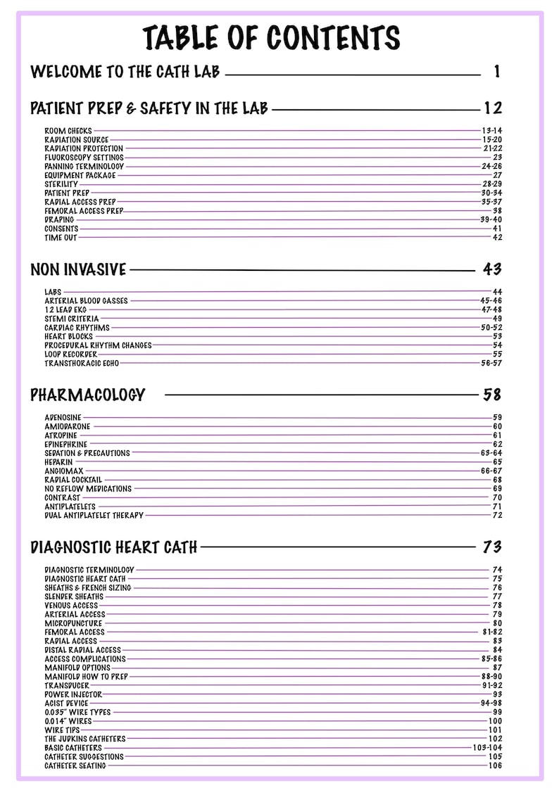 The Cath Lab Visual Orientation Manual New Edition - Etsy