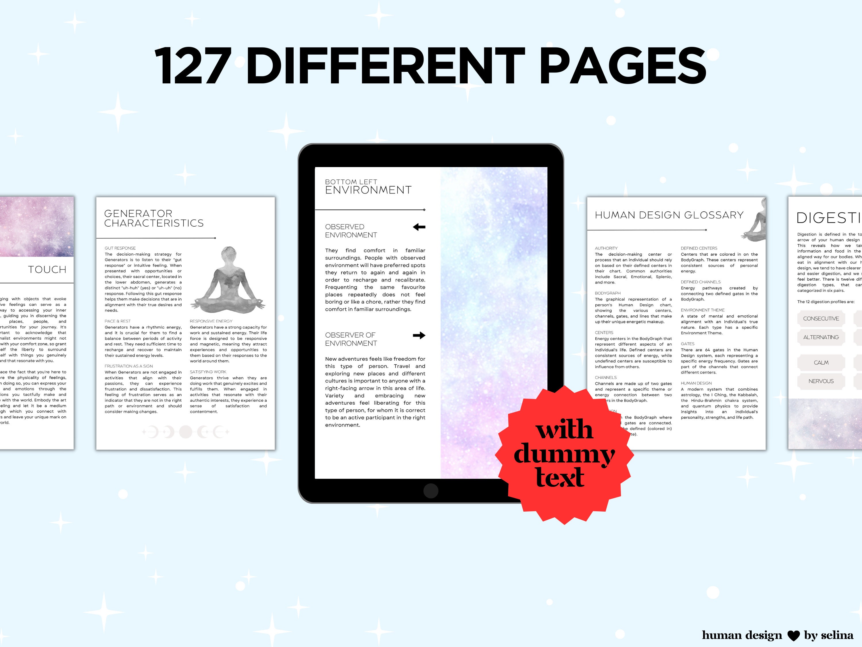 Human Design Reading Template | Human Design Template | Human Design ...