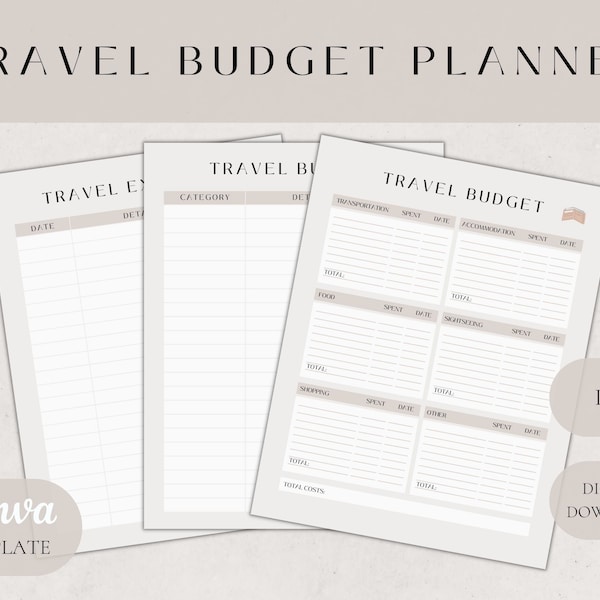 Printable Travel Planner - Etsy