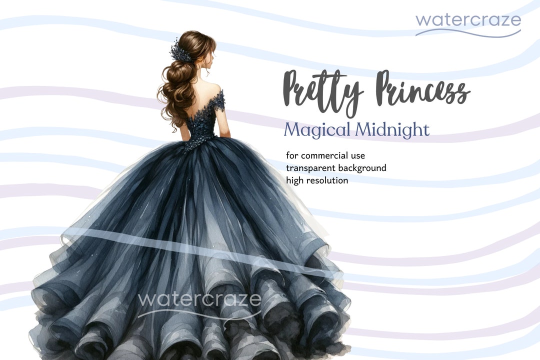 Magical Midnight - Princess - Elegant Navy Blue Quinceañera Princess ...