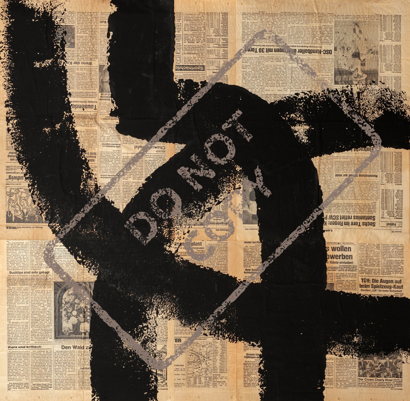 Old Newspaper Artwork - Etsy