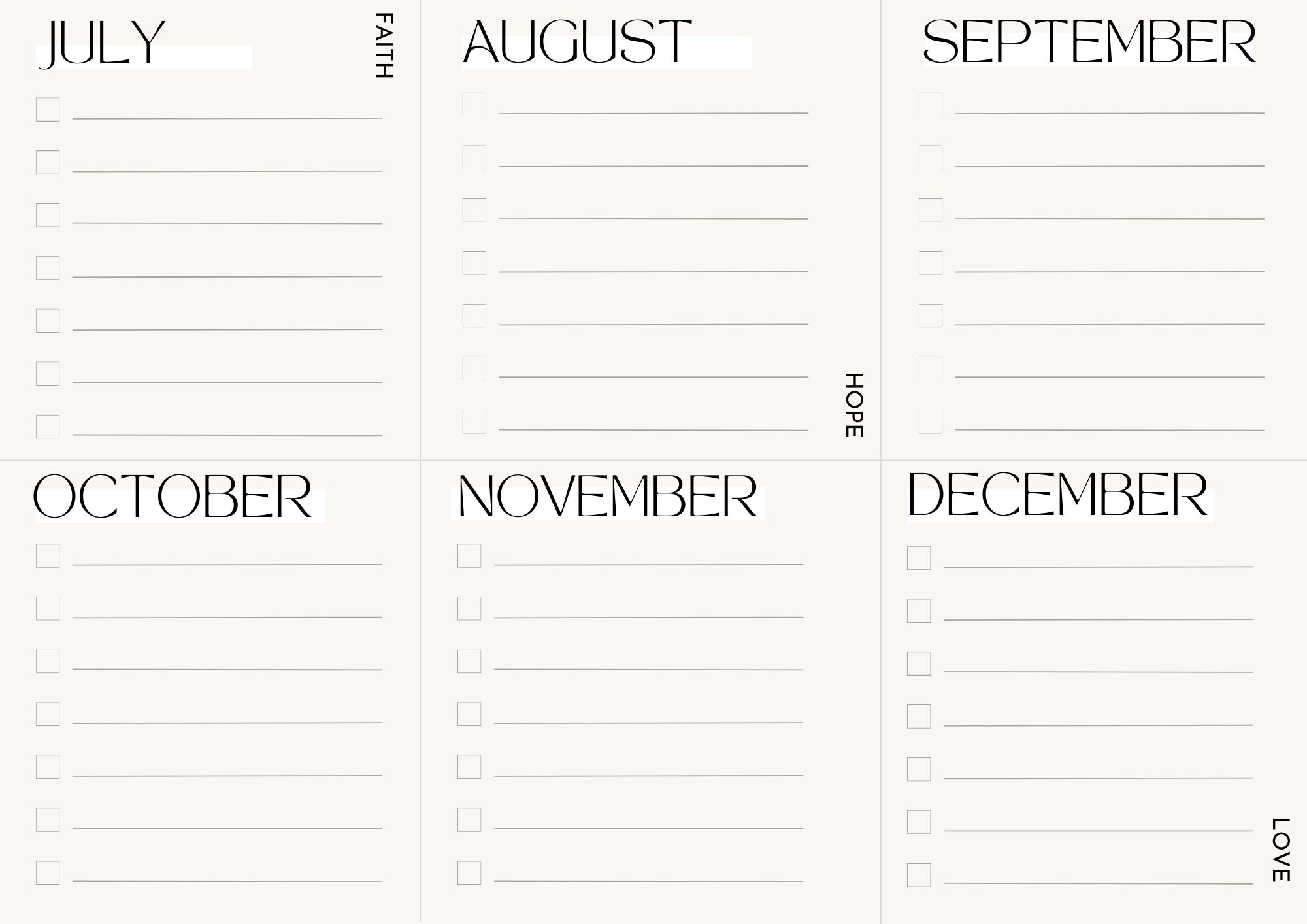 Printable Calendar 2023 | Monthly Planner 2023 | A4 | Landscape ...