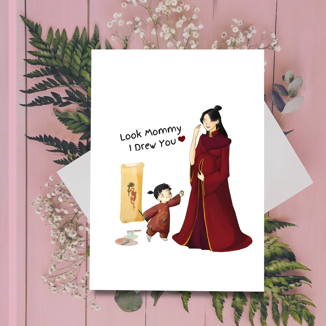 The Last Airbender Zuko Mother's Day Card Look Mommy I Drew You Card ...