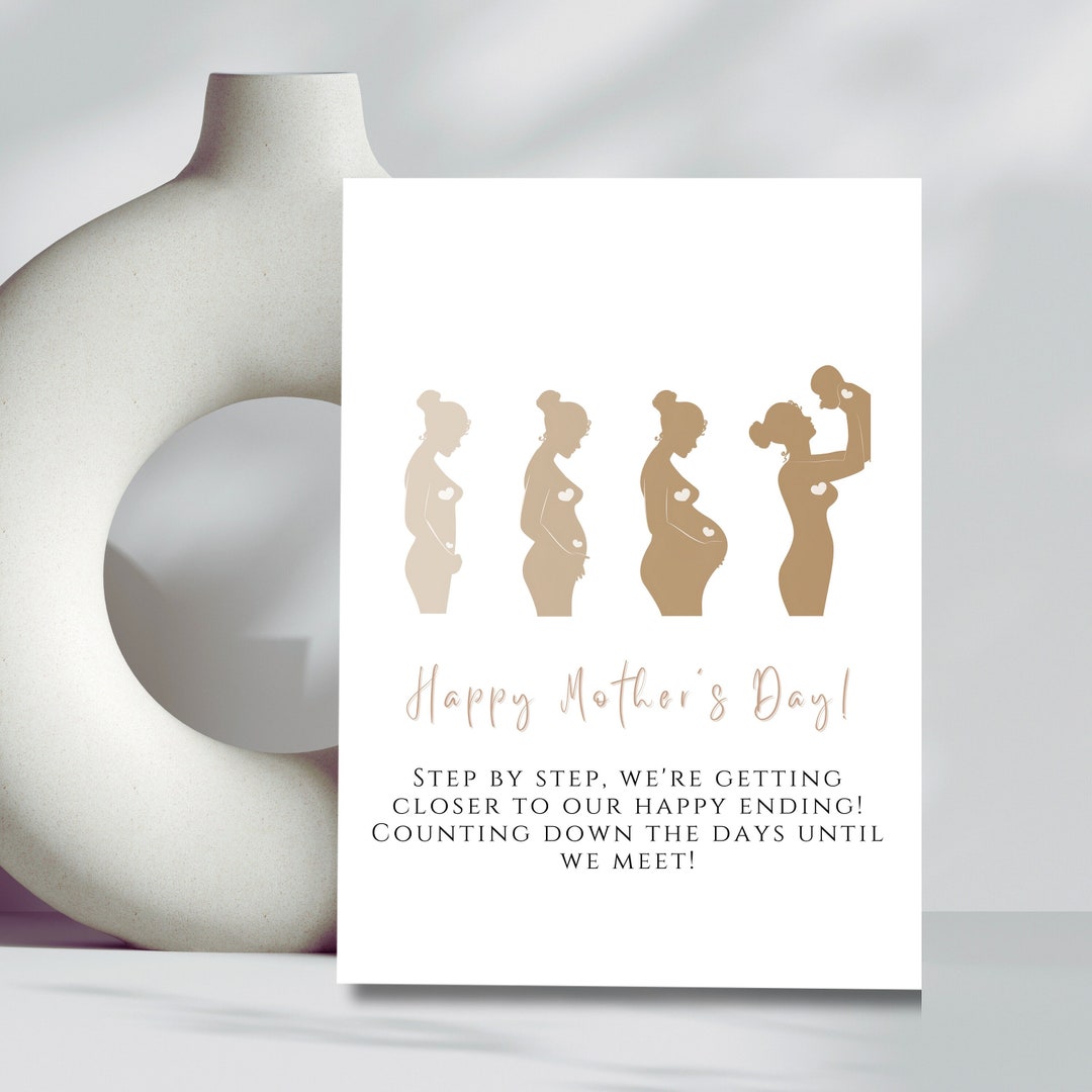 Cute Happy Mother's Day Card New Mum Card Pregnancy Card for Her Baby ...