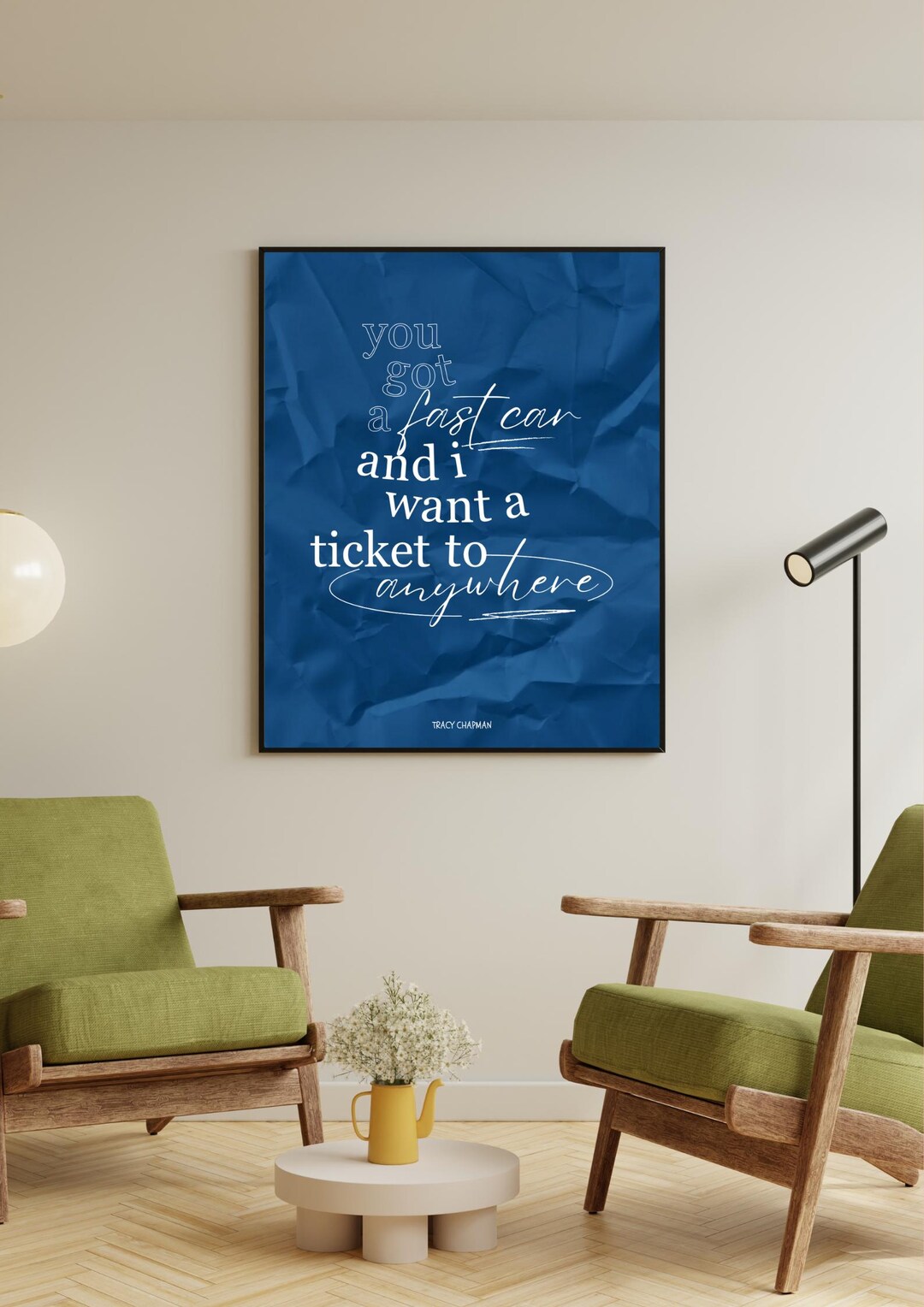 Fast Car Lyrics Poster - Tracy Chapman | Instant Download | Printable ...