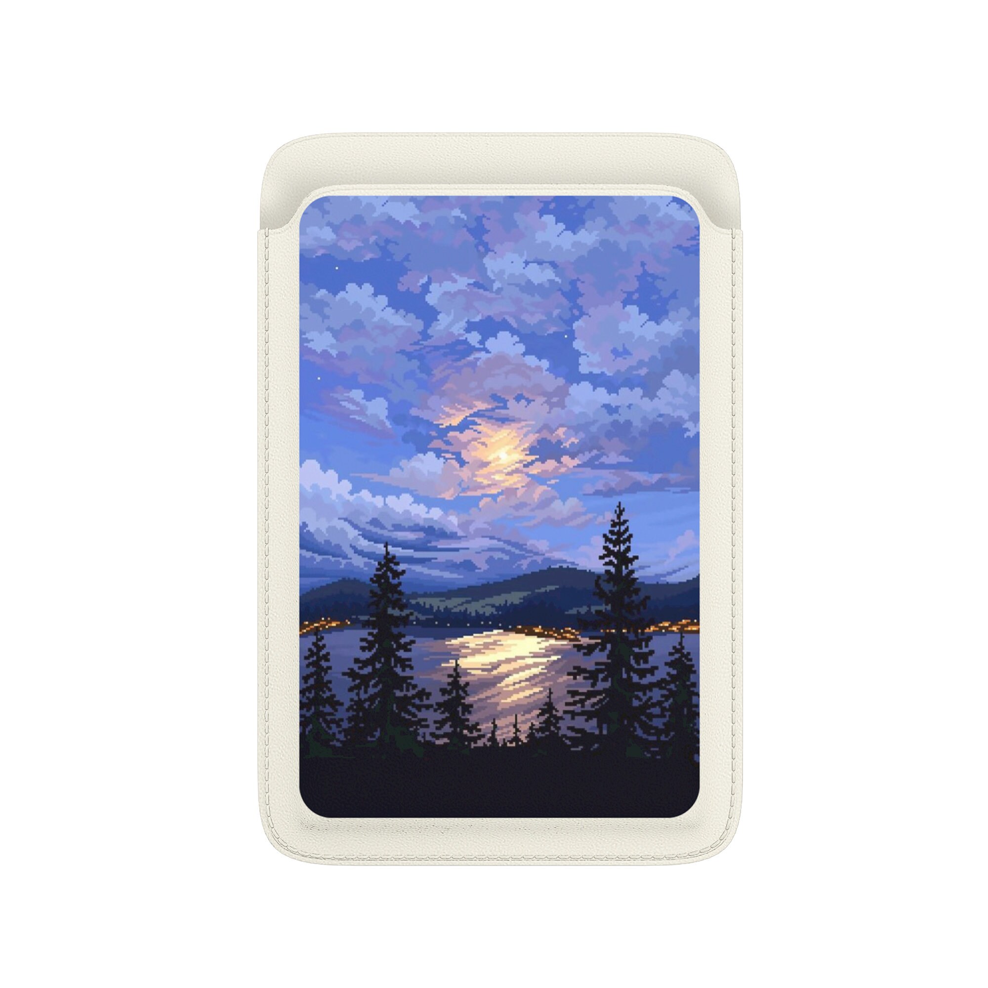 Pixel Art Magsafe Wallet, Magnetic Natural Aesthetics Wallet Compatible ...