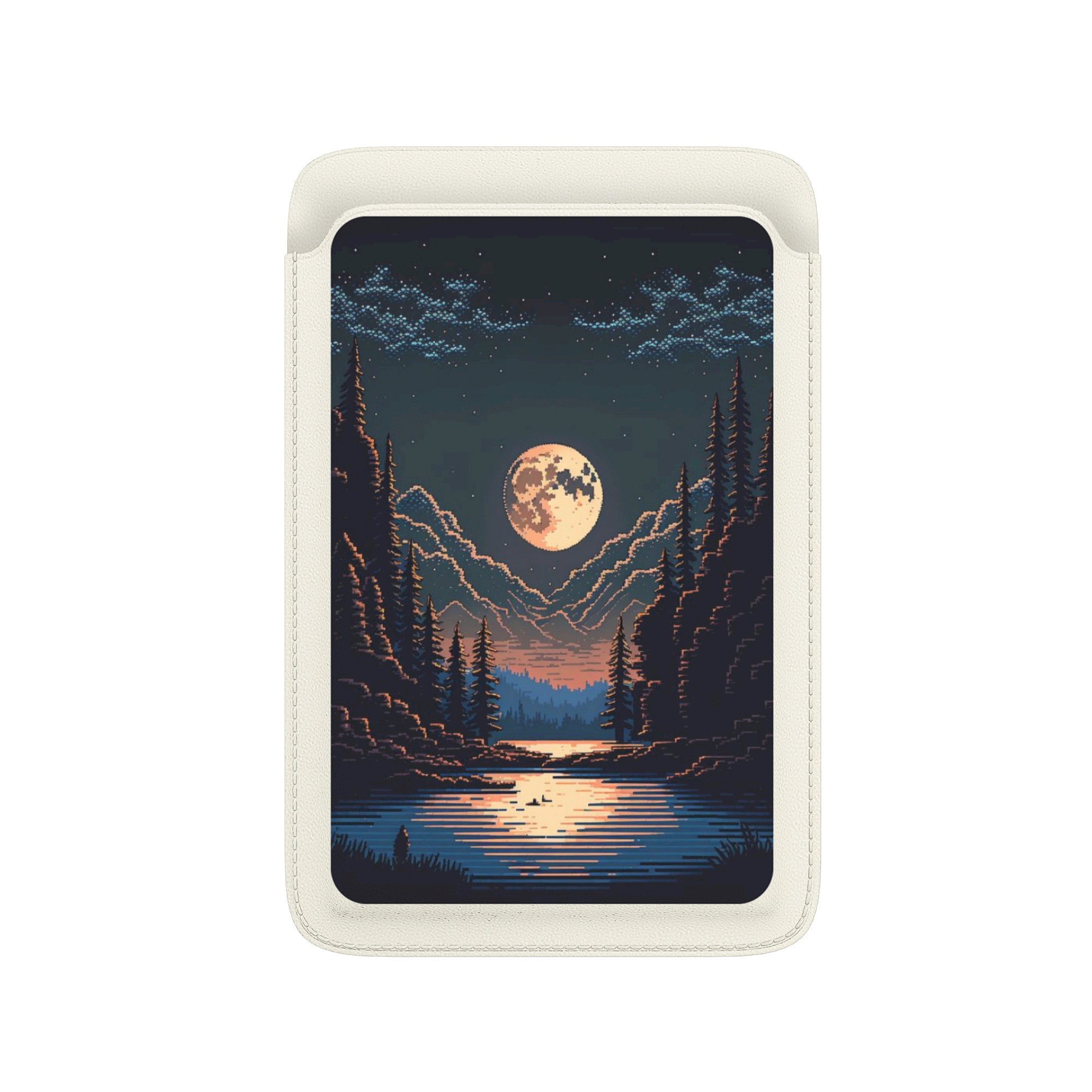 Pixel Art Magsafe Wallet, Magnetic Natural Aesthetics Wallet Compatible ...