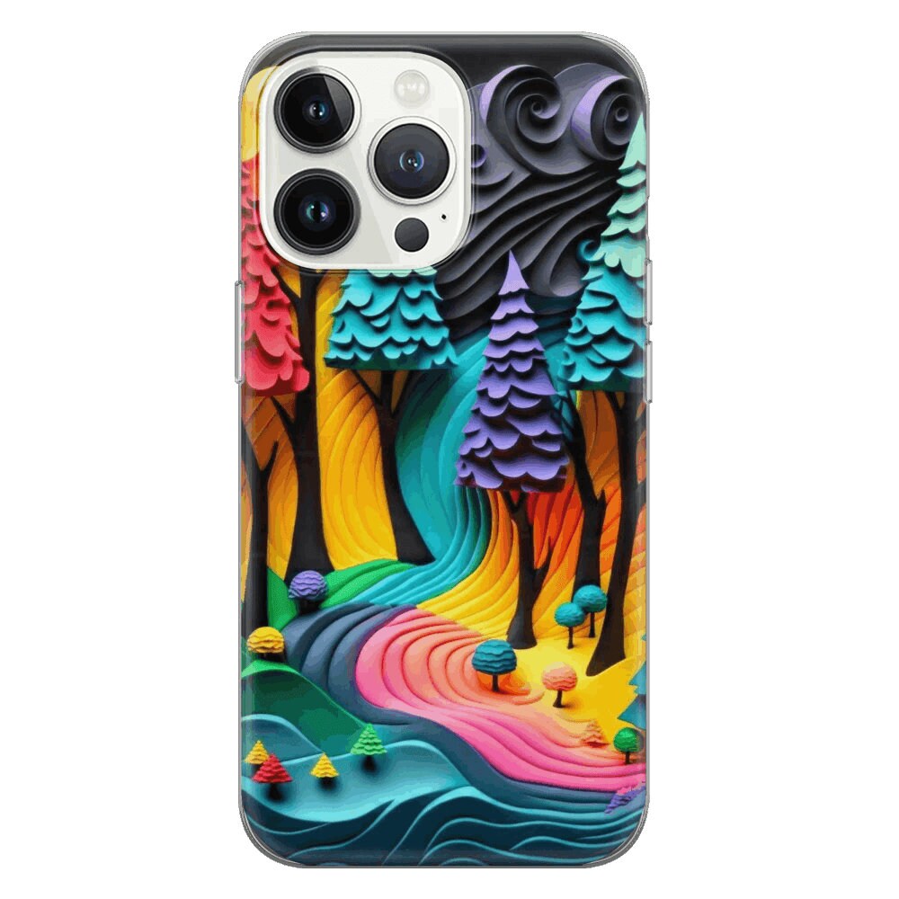 Origami Art Phone Case Origami Work Cover for iPhone 14 13 12 Pro 11 XR ...