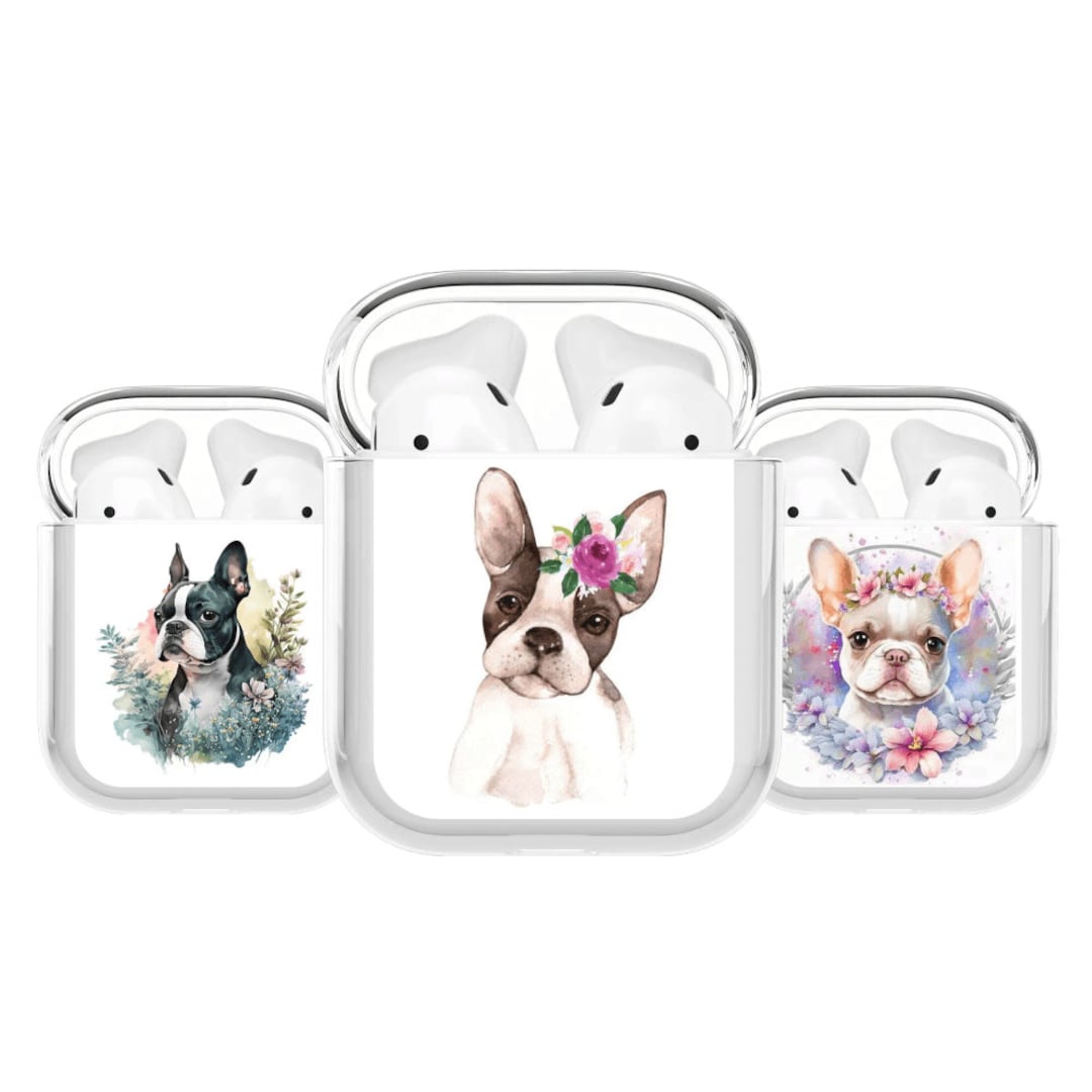 Cute Pet Design Headphone Case French Bulldog Protective Cover for ...