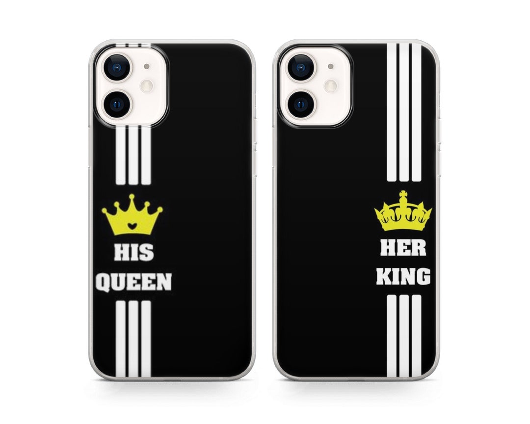 King and Queen Couple Matching Phone Cases iPhone 15, 14, 13, 12 Pro ...