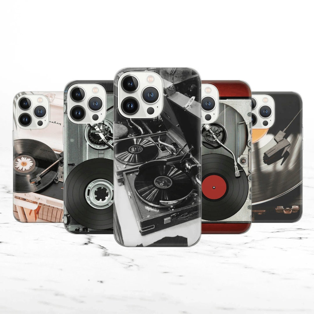 Record Player Phone Case Turntable Cover for iPhone 14 13 12 Pro 11 XR ...
