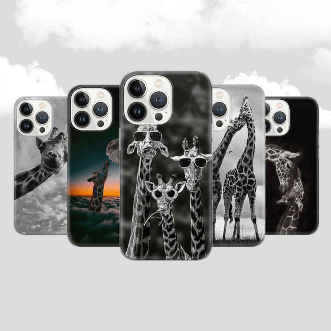 Giraffes Phone Case Cute Giraffe Cover for iPhone 14 13 12 Pro 11 XR 8 ...