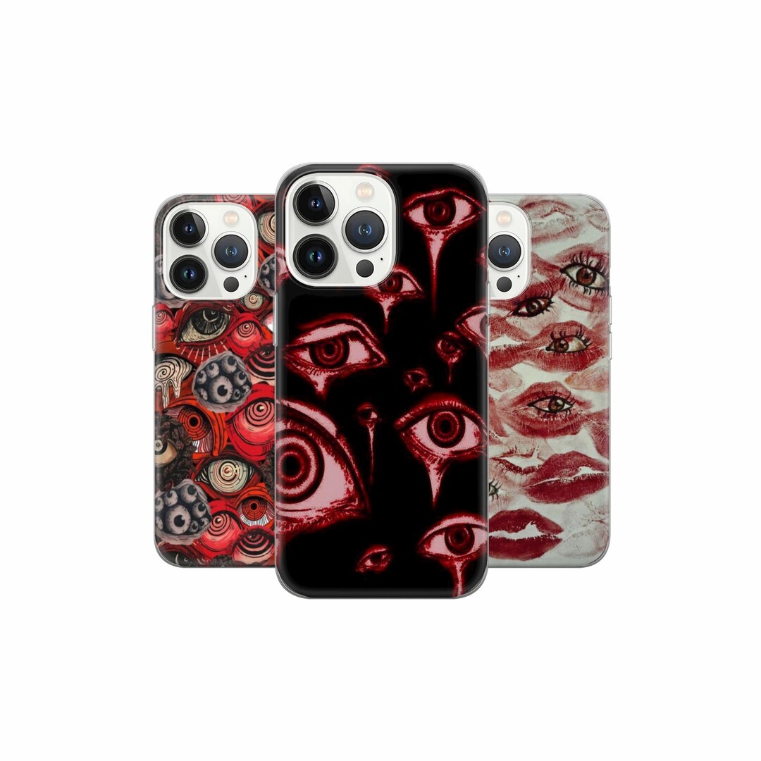 Horror Phone Case Creepy Eye Cover for iPhone 15 14 13 12, Samsung S23 ...