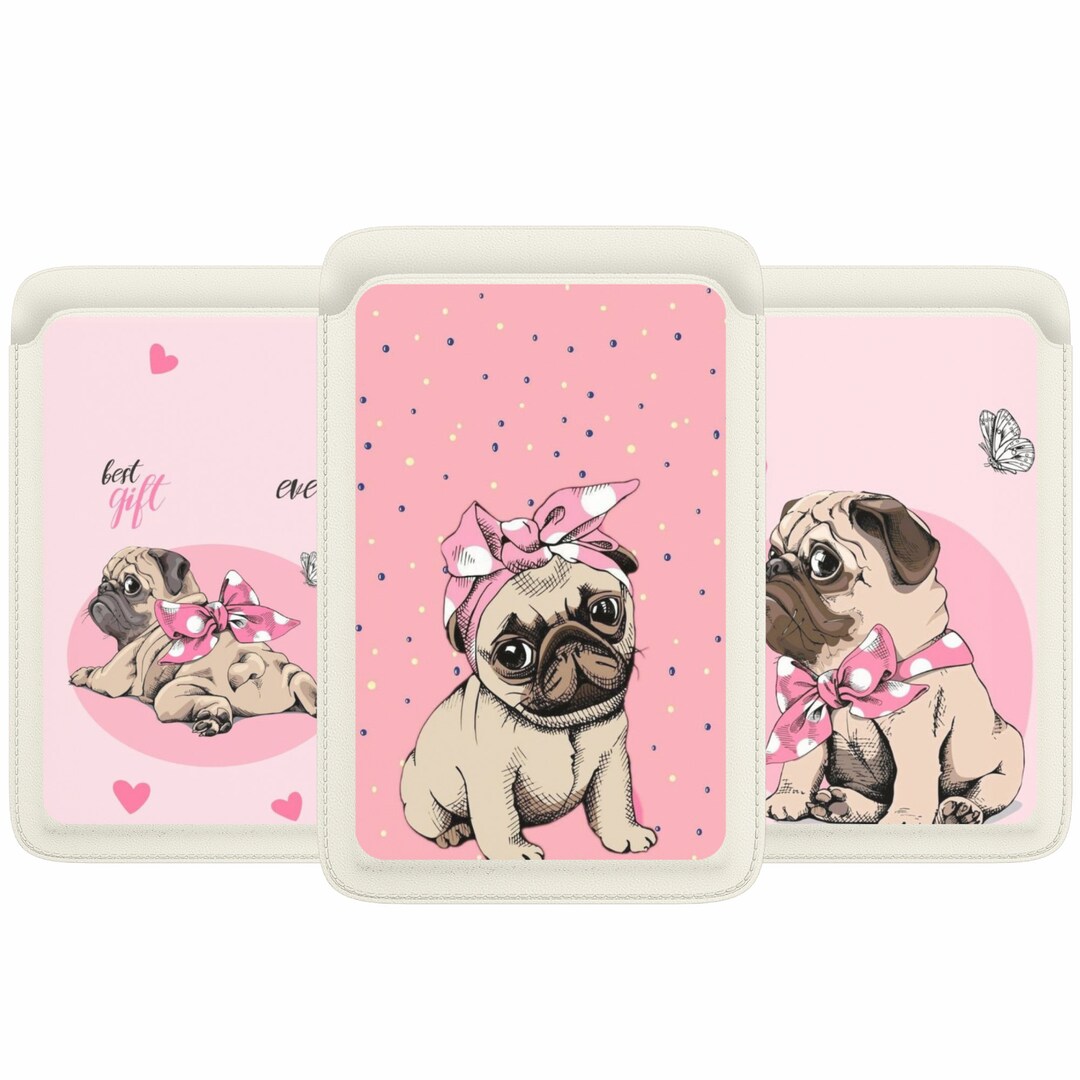 French Bulldog Magsafe Wallet, Magnetic Lovable Pug Wallet Compatible ...