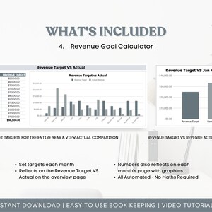 Ultimate Small Business Bookkeeping Financial Tracker: Yearly & Monthly ...