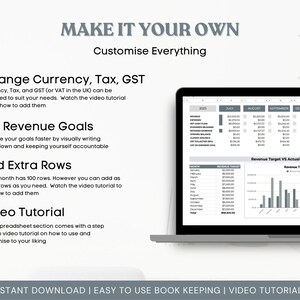 Ultimate Small Business Bookkeeping Financial Tracker: Yearly & Monthly ...
