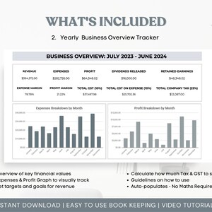 Ultimate Small Business Bookkeeping Financial Tracker: Yearly & Monthly ...