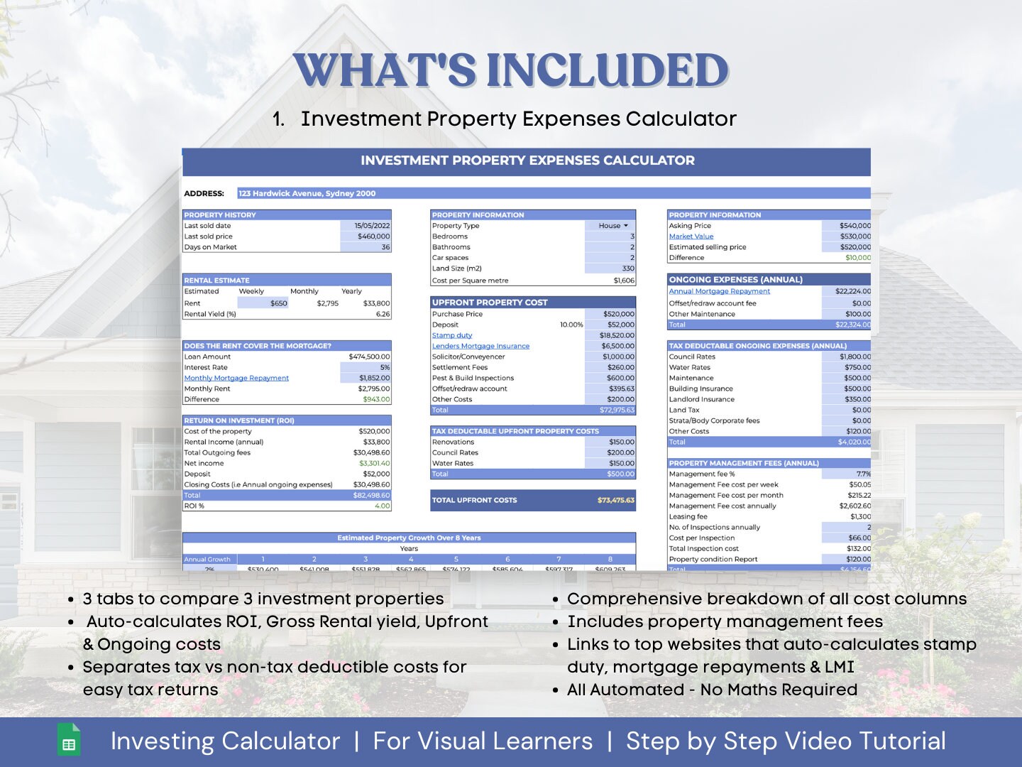 4-in-1 Property Investment Calculator - Etsy