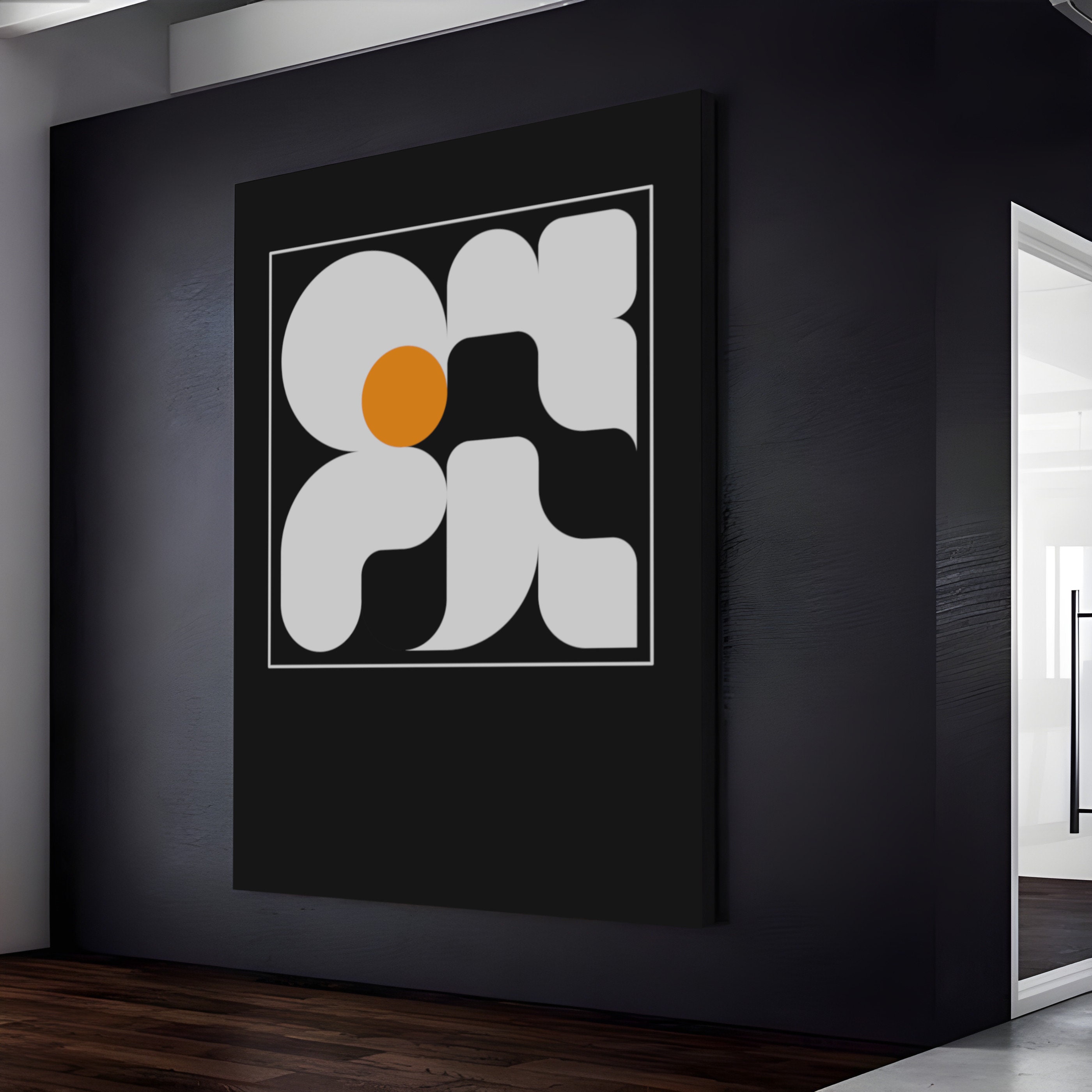 Geoprint Futuristic Geometry Art Print, Minimalist Abstract Shapes ...