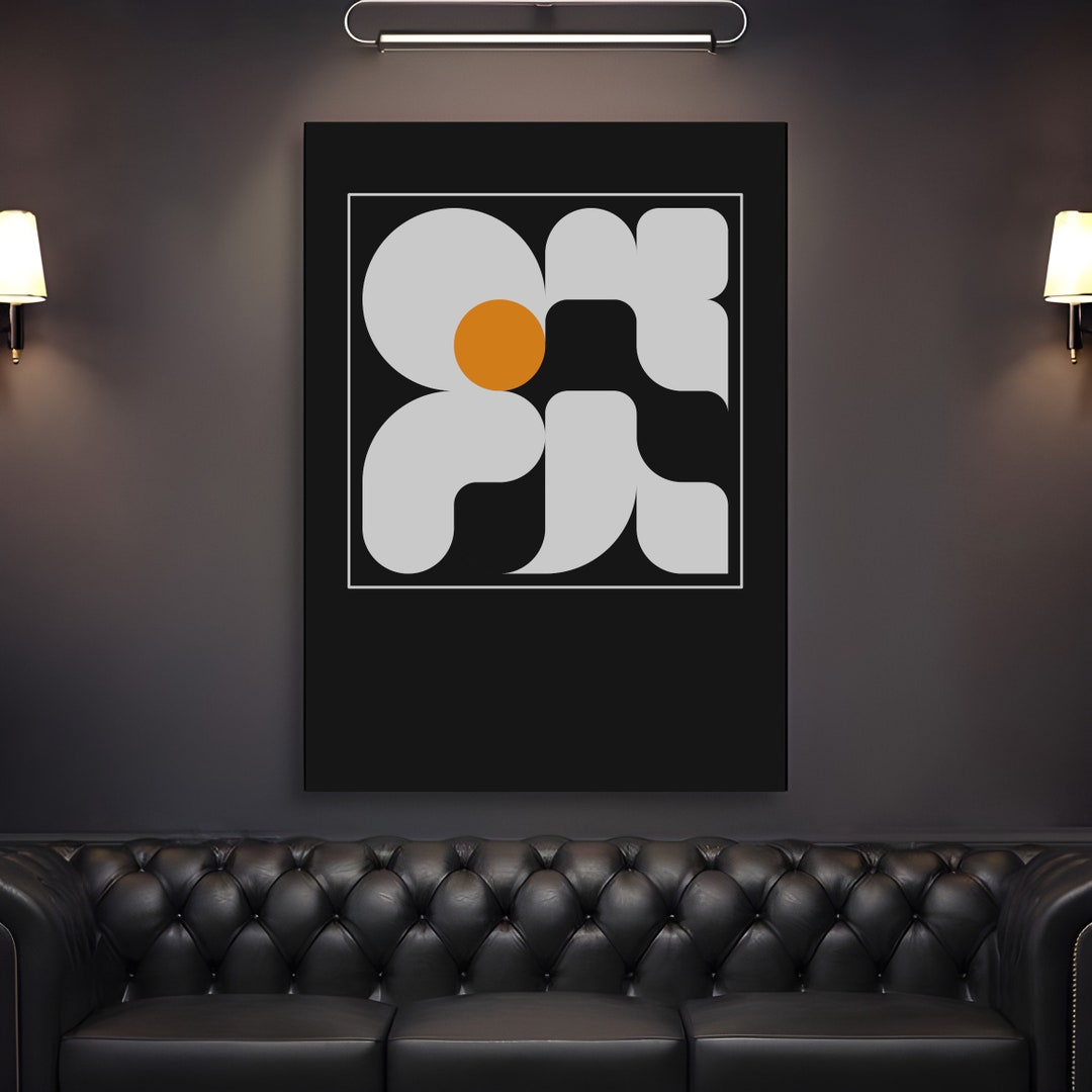 Geoprint Futuristic Geometry Art Print, Minimalist Abstract Shapes ...