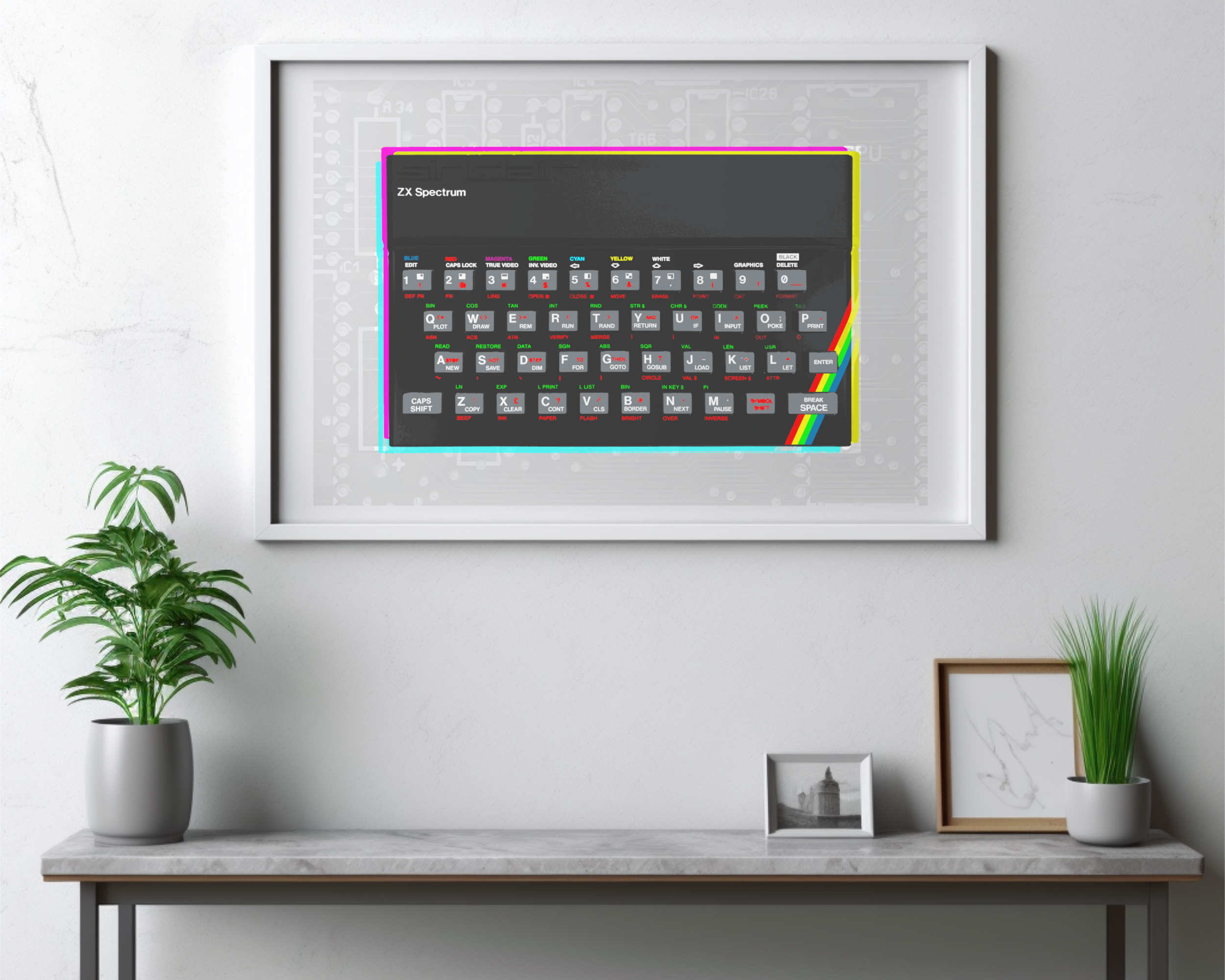 Retro 1980s Sinclair Spectrum 48K Computer Art Print, Spectrum Retro ...
