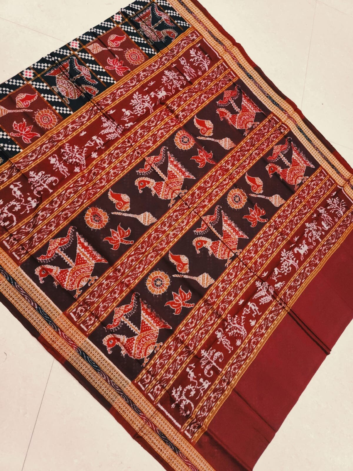 Handmade Ethnic Sambalpuri Saree of Ladish Wear - Etsy