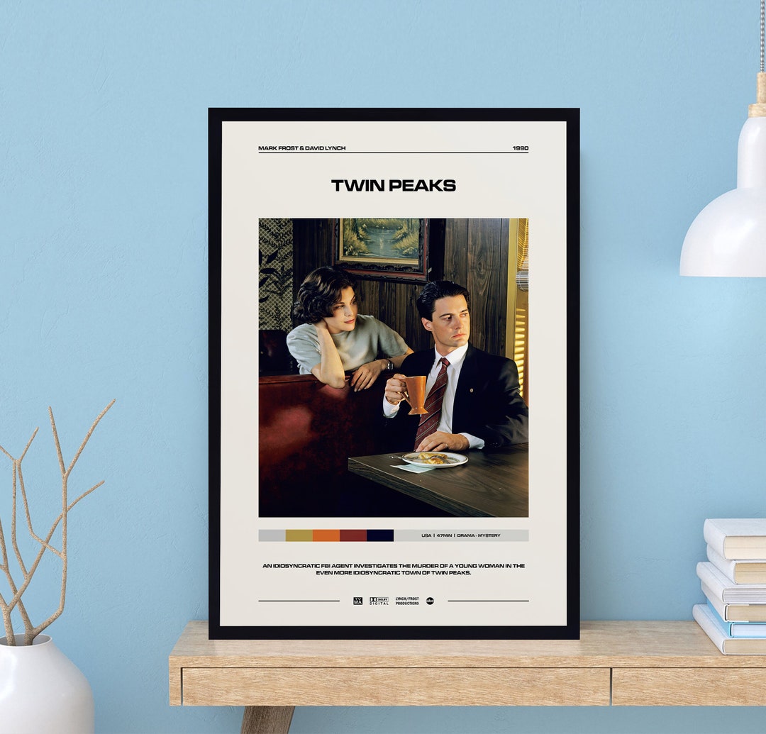 Twin Peaks Tv Series Poster, Mark Frost, David Lynch, Movie Poster ...