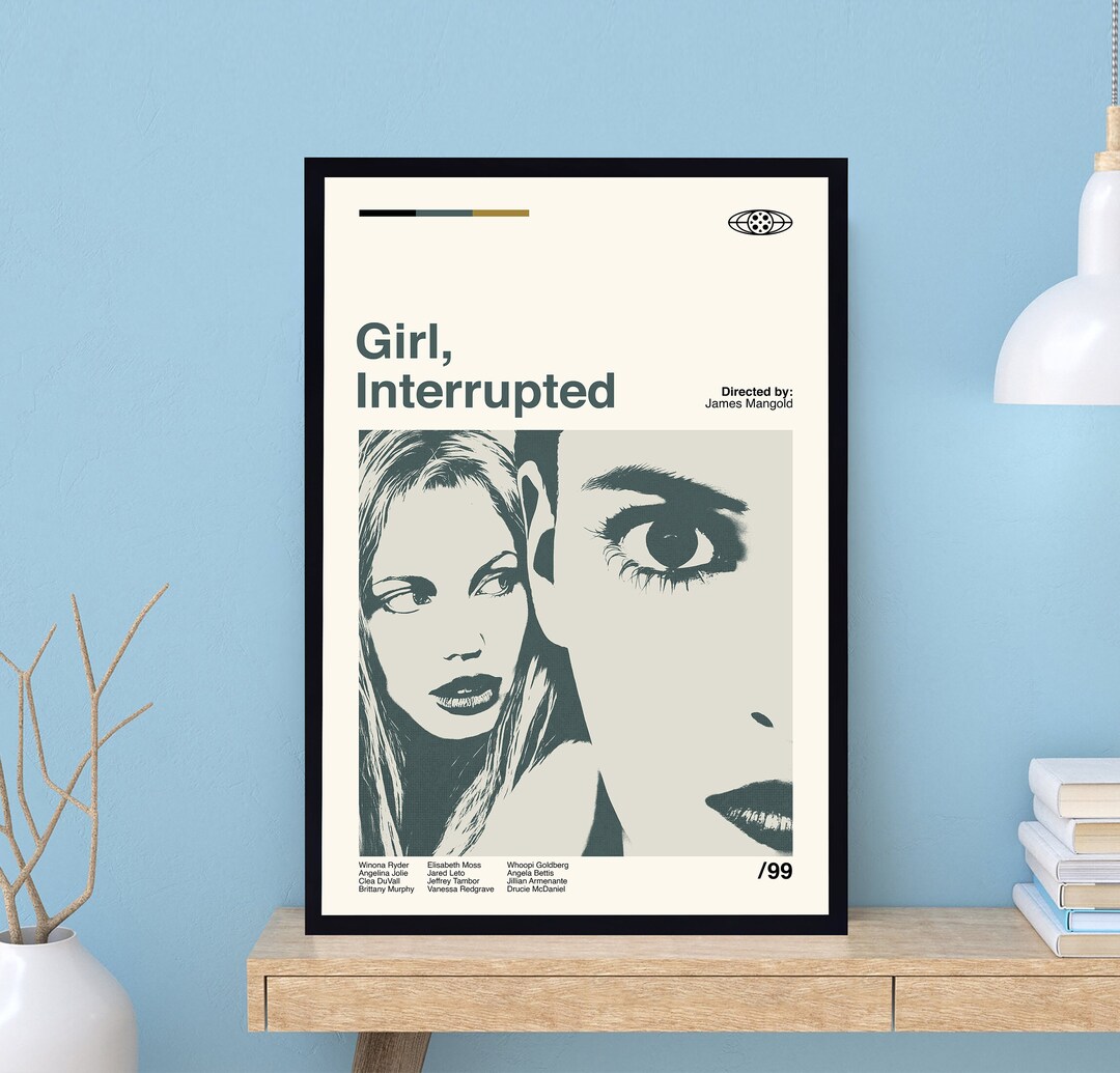 Girl Interrupted Poster Girl Interrupted Movie Minimalist Movie Modern Vintage Minimalist