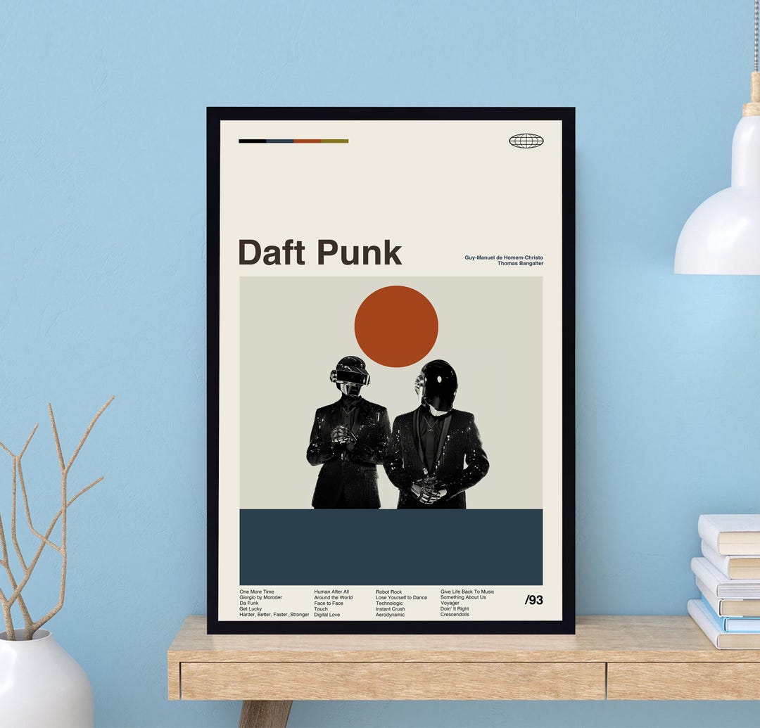 Daft Punk Album Poster, Daft Punk Poster, Daft Punk Fan, Musik Poster ...