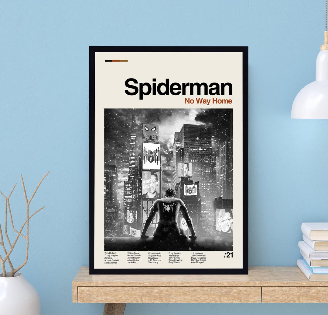 Spiderman No Way Home Poster, Spider Man Poster, Marvel Poster, Retro ...