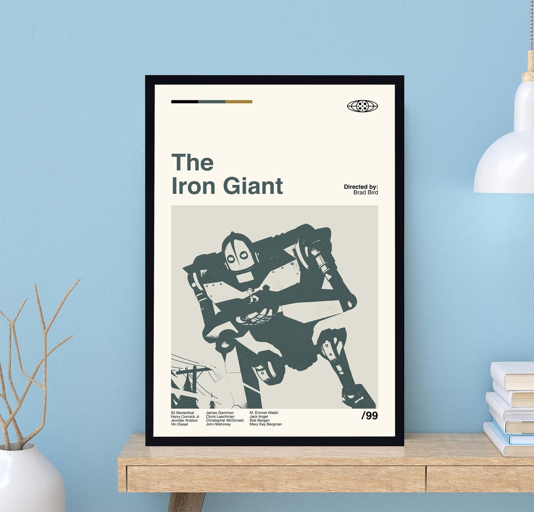 The Iron Giant Movie, the Iron Giant Print, Brad Bird, Wall Art Print ...