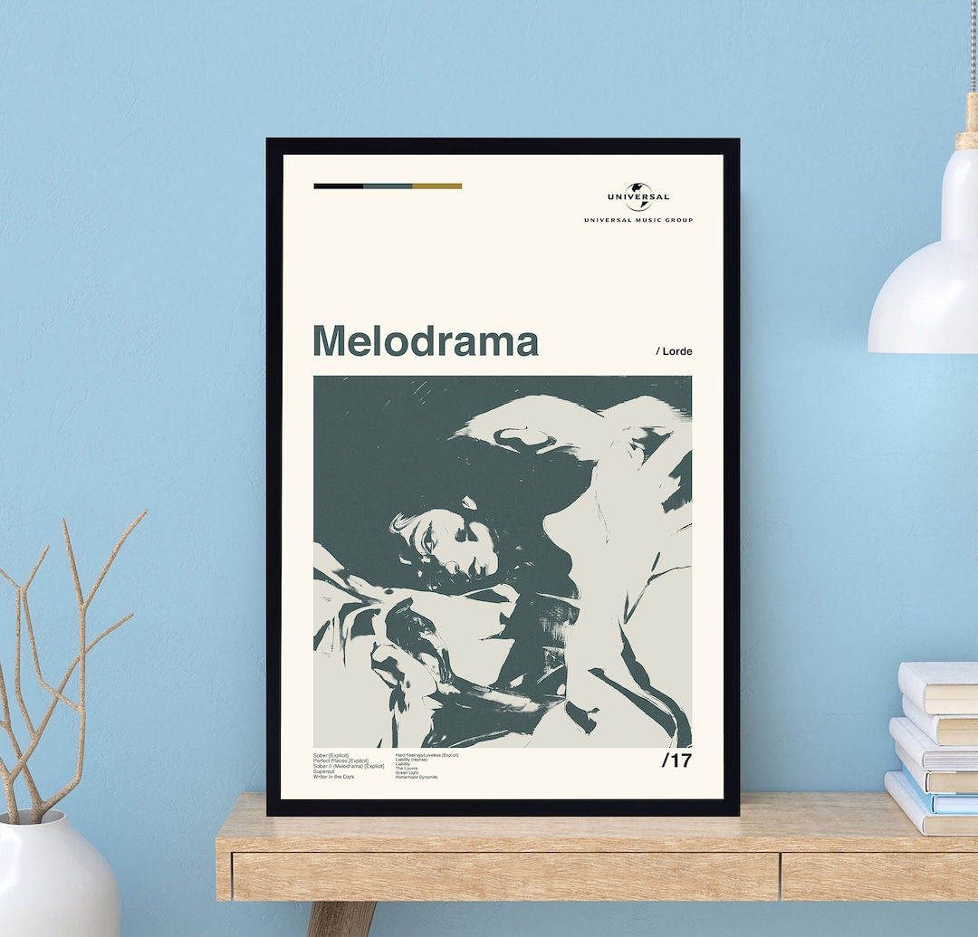 Melodrama Music, Melodrama Poster, Lorde Poster, Music Poster, Vintage ...